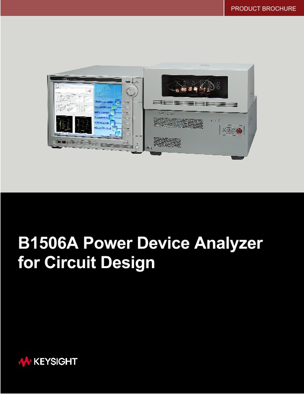 B1506A Power Device Analyzer Product Brochure PDF Asset Page | Keysight